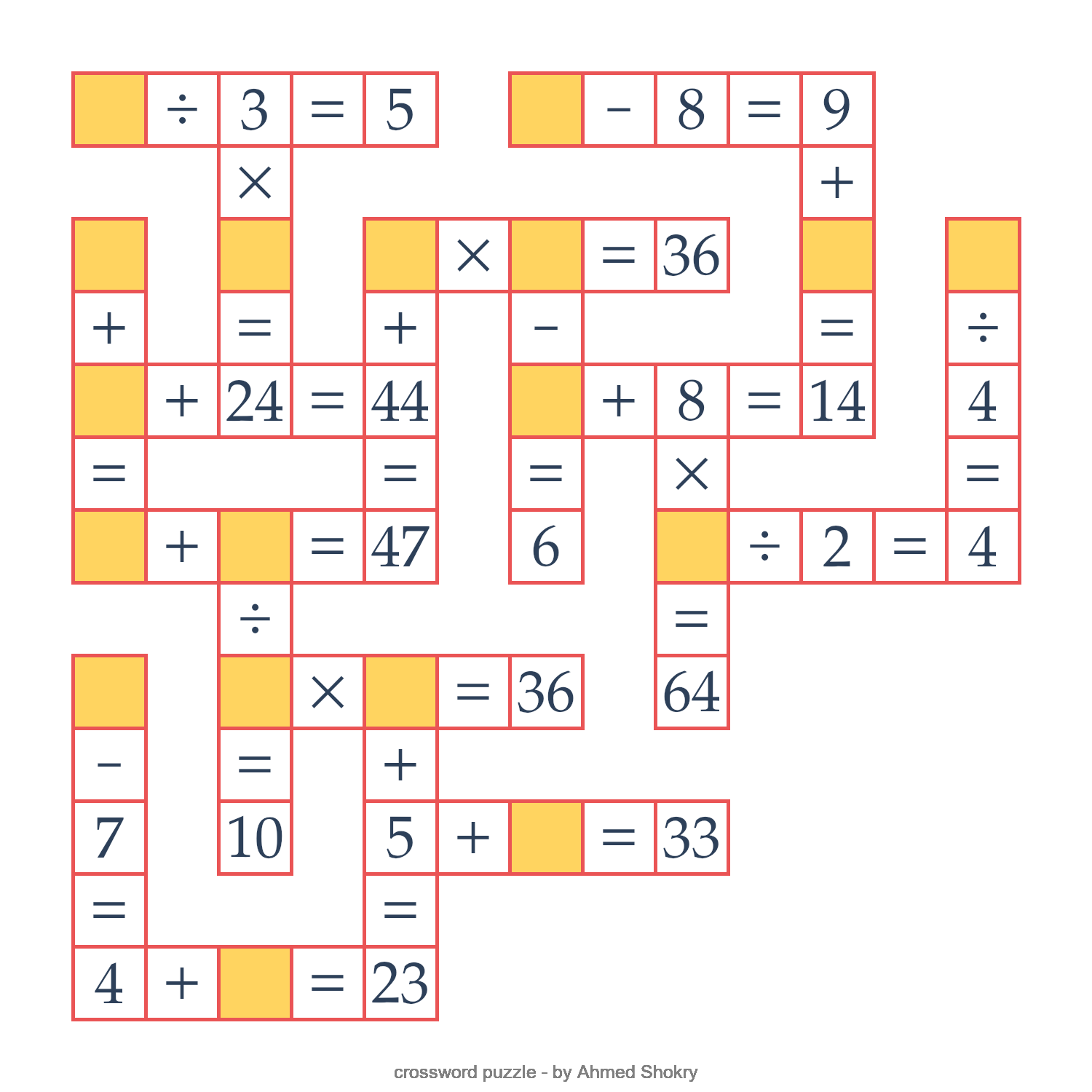 GitHub - ahmed4end/Math-crossword-puzzle-generator