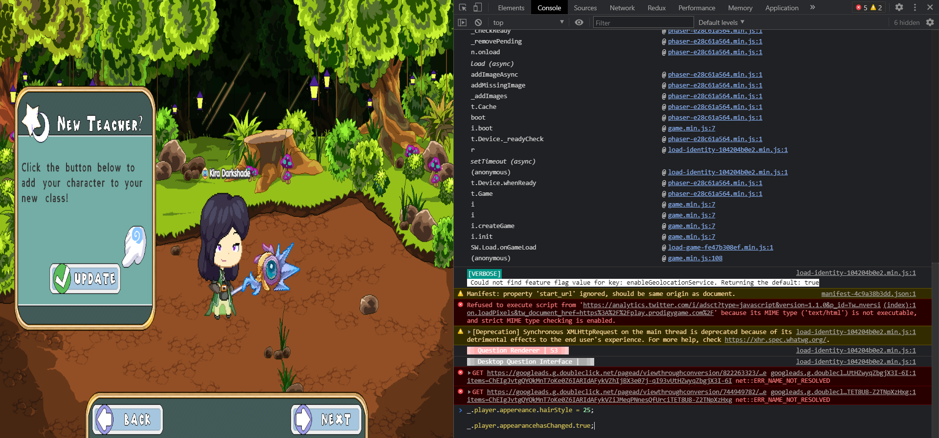 Hacking Hairstyles · Issue #564 · Prodigy-Hacking/ProdigyMathGameHacking · GitHub