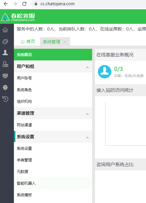 系统管理员登录后，系统里没有智能机器人功能菜单 · Issue #436 · cskefu/cskefu · GitHub