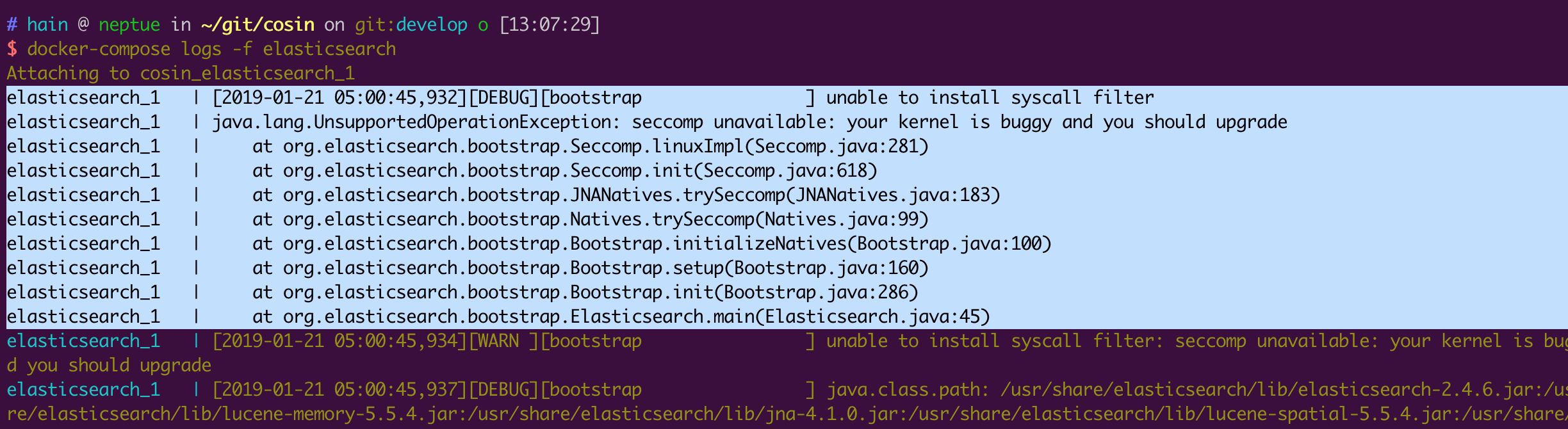 使用docker compose 启动后，cc不能成功运行，es报错 · Issue #176 · cskefu/cskefu · GitHub