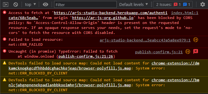 Infinitely Loads. · Issue #122 · AR-js-org/studio · GitHub