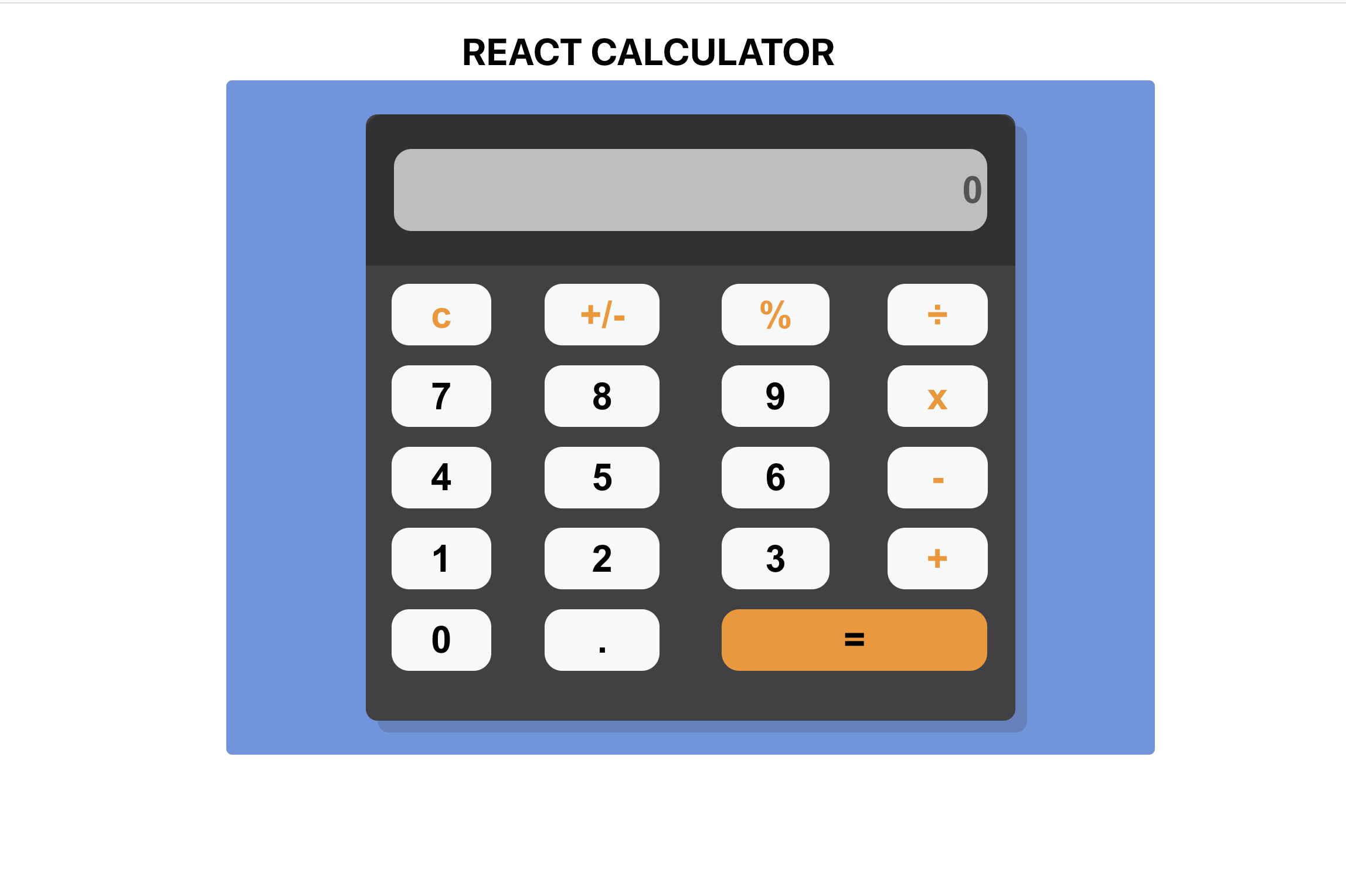GitHub - rrohith-git/react-calculator