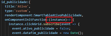 Custom renderComponent EventEmitter Subscribe Cannot access properties and functions · Issue ...