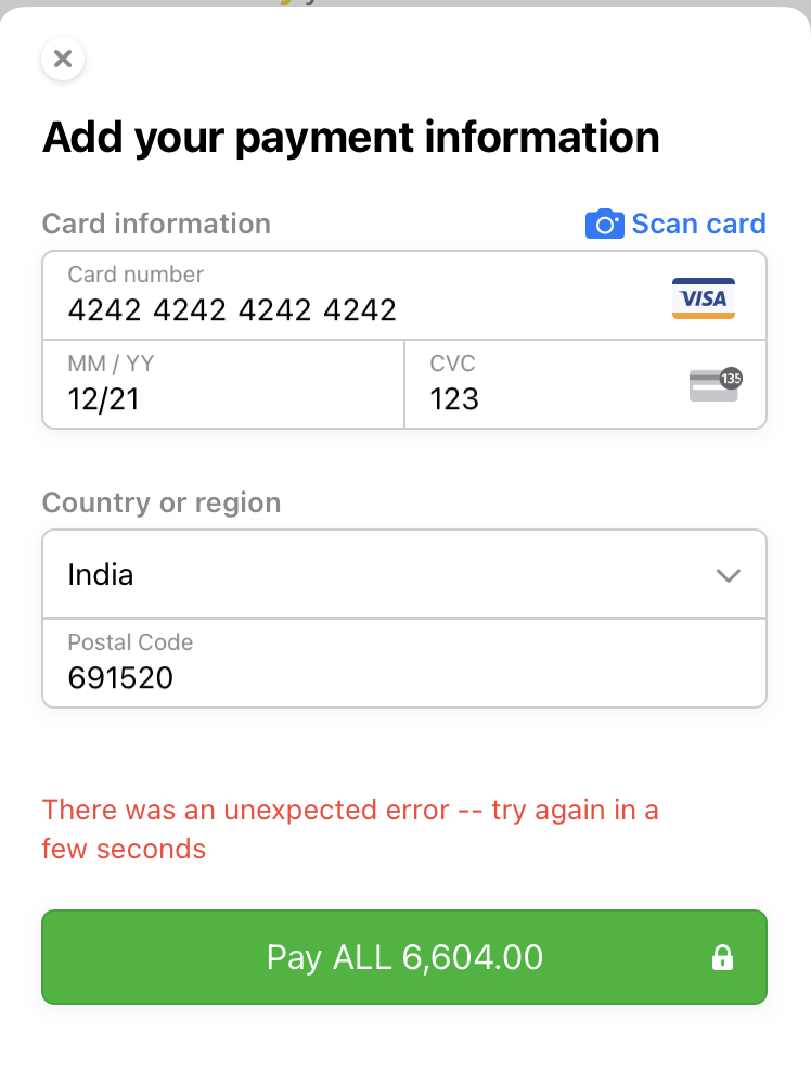 There was an unexpected error -- try again in a few seconds · Issue ...