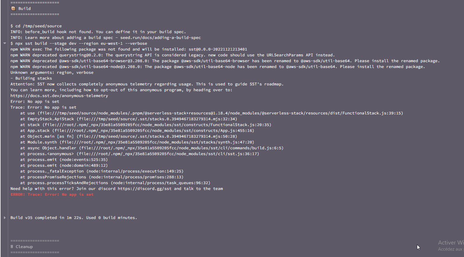 Deploy DockerImageFunction with Api not works with Seed · Issue #2260 · sst/sst · GitHub