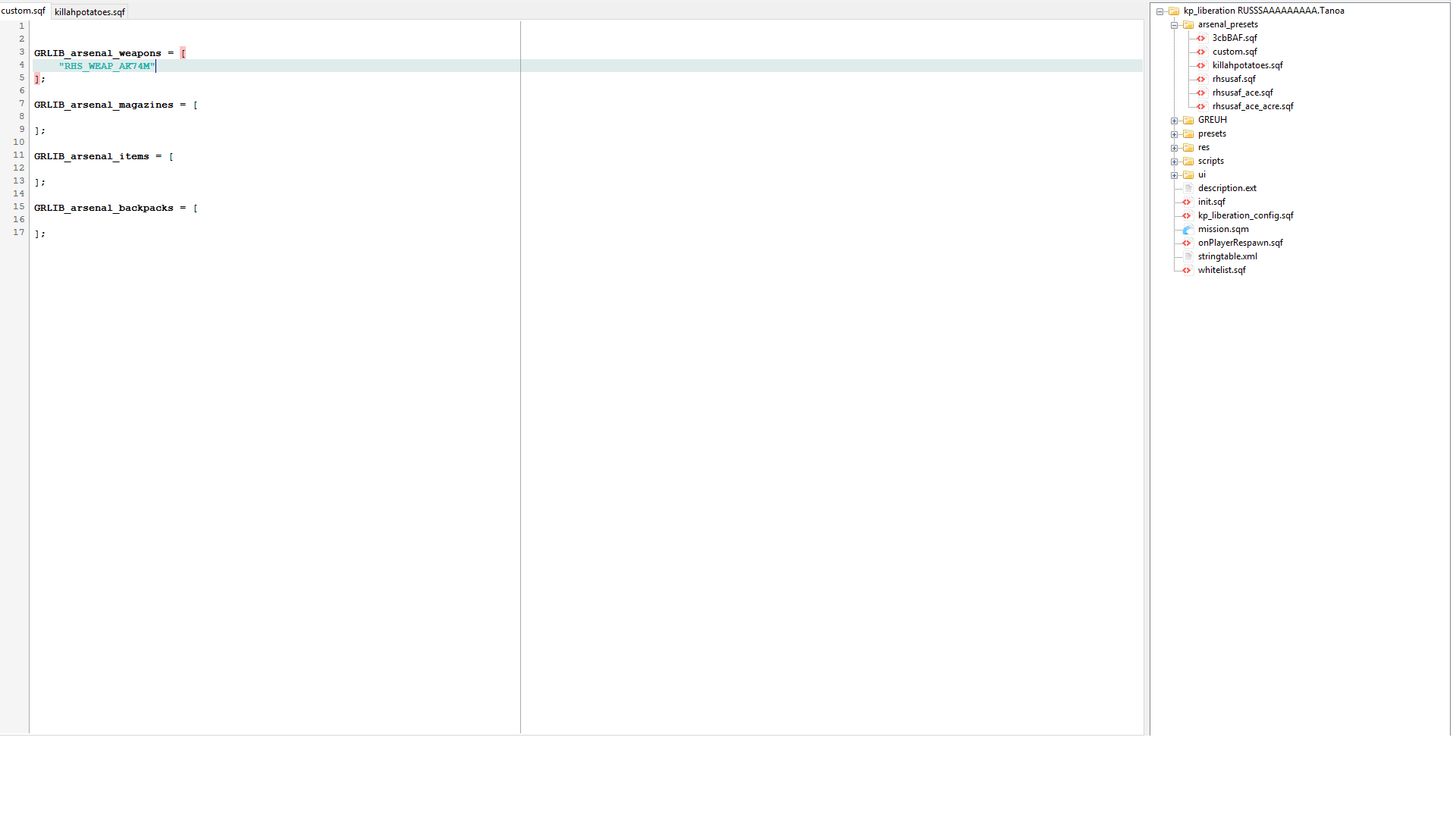 RHS Afrf weapons or equipament not allowed · Issue #311 · KillahPotatoes/KP-Liberation · GitHub