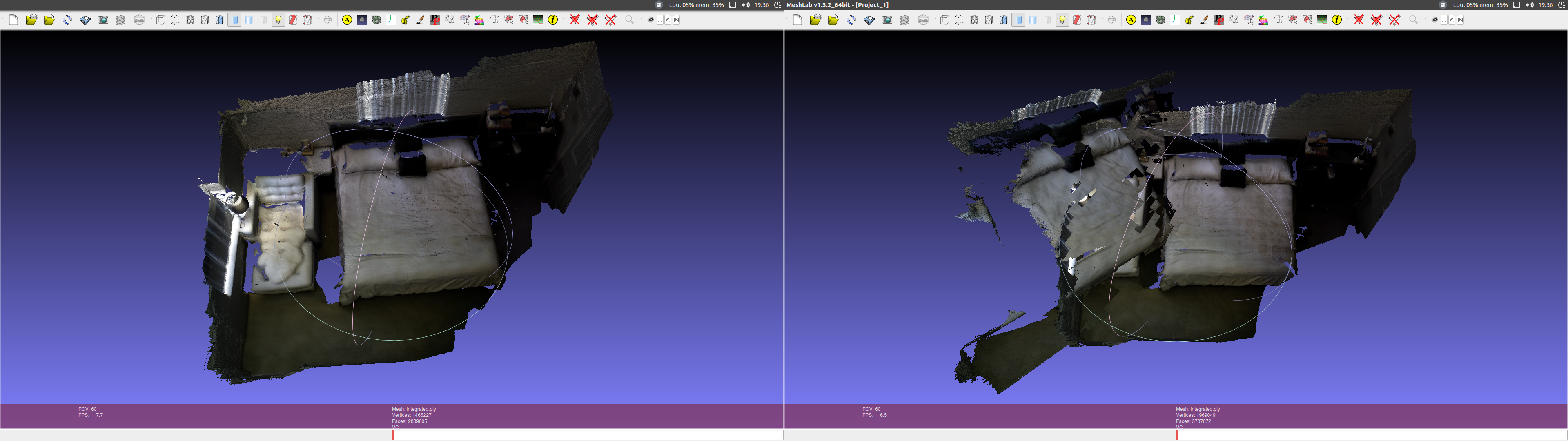 After --refine, the integrate result become worse · Issue #1281 · isl-org/Open3D · GitHub