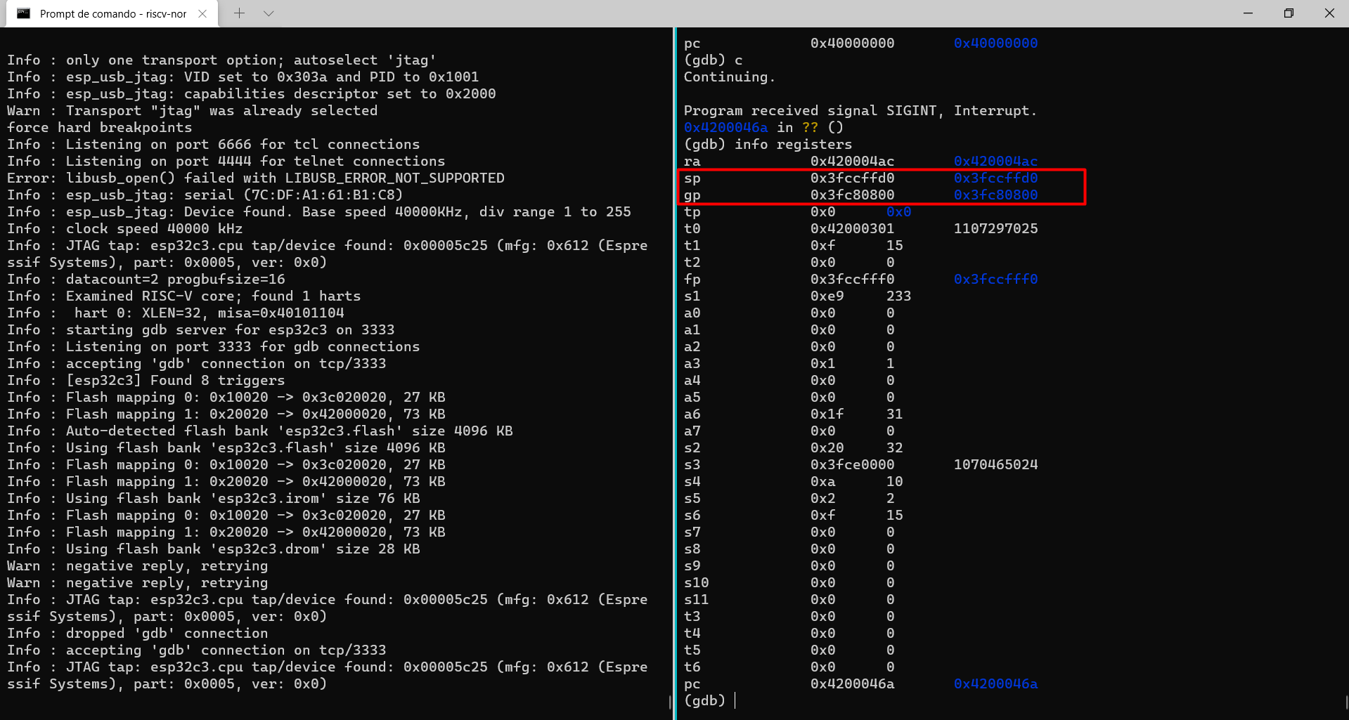 Debug Using Direct Boot Method · Issue 8 · Espressifesp32c3 Direct Boot Example · Github 8226