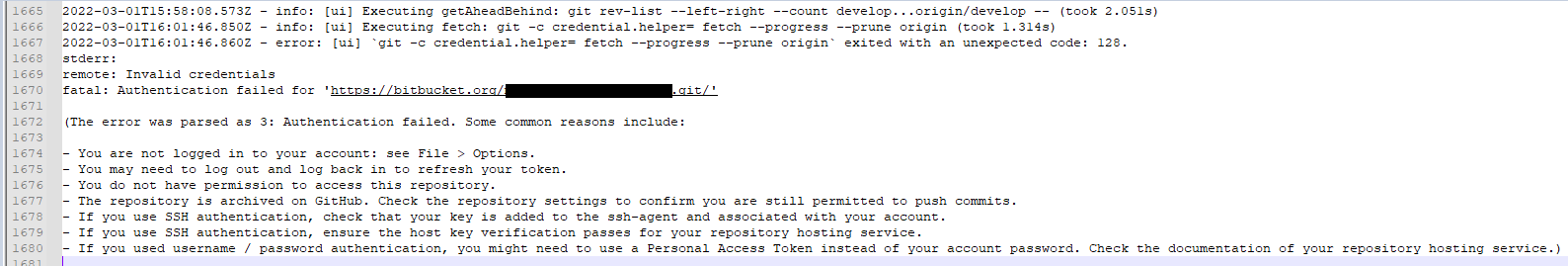 Bitbucket: Authentication failed - since March 1st 2022 · Issue #14035 · desktop/desktop · GitHub