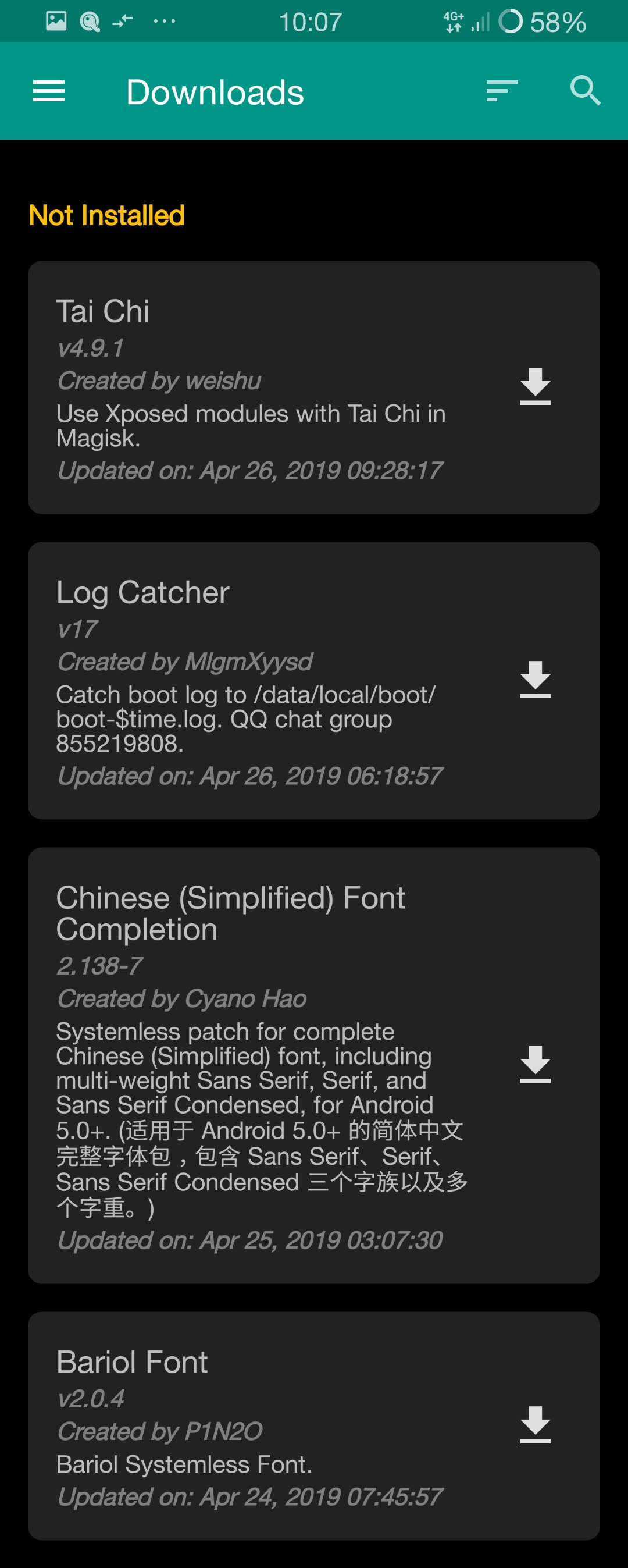 Download section not loading (or loading an incomplete list) · Issue #1591 · topjohnwu/Magisk ...