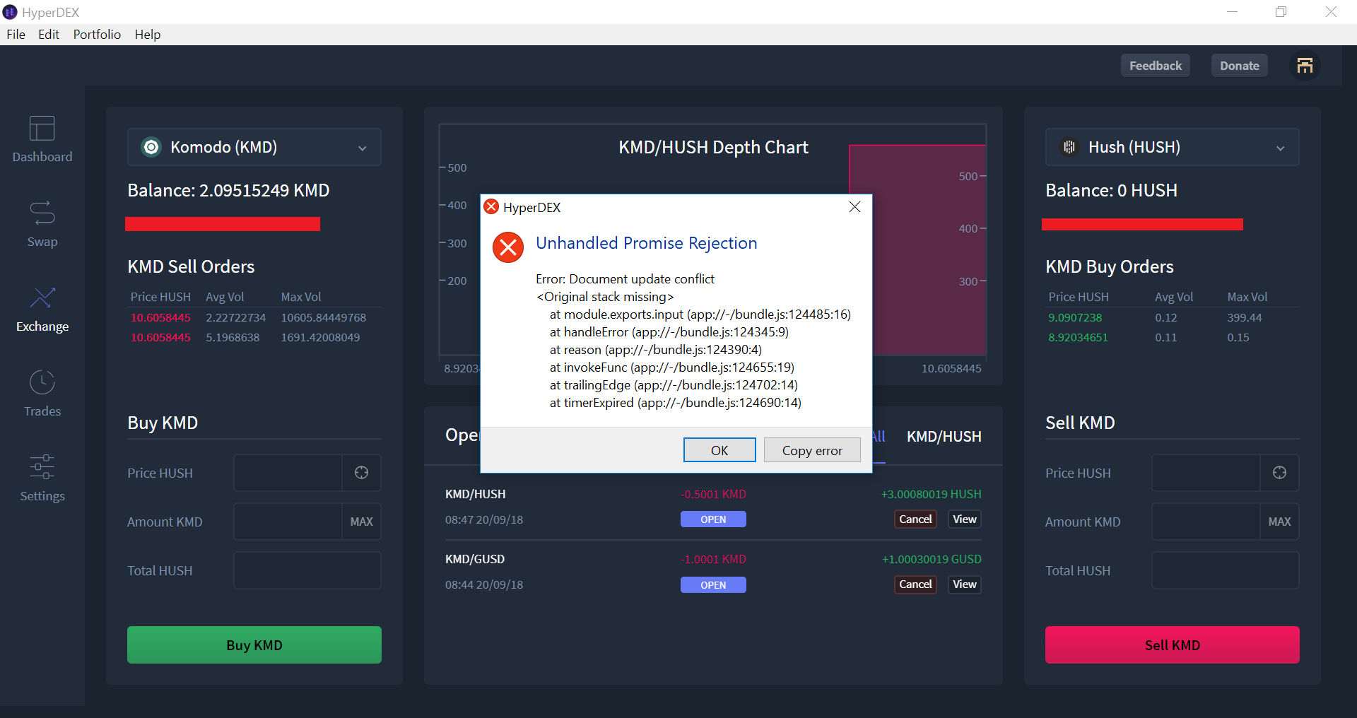 Unhandled Promise Rejection · Issue #527 · atomiclabs/hyperdex · GitHub