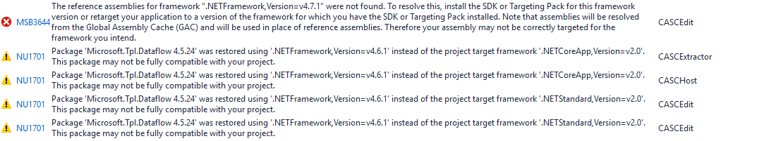 NETFramework error on compiling · Issue #2 · WowDevTools/CASCHost · GitHub