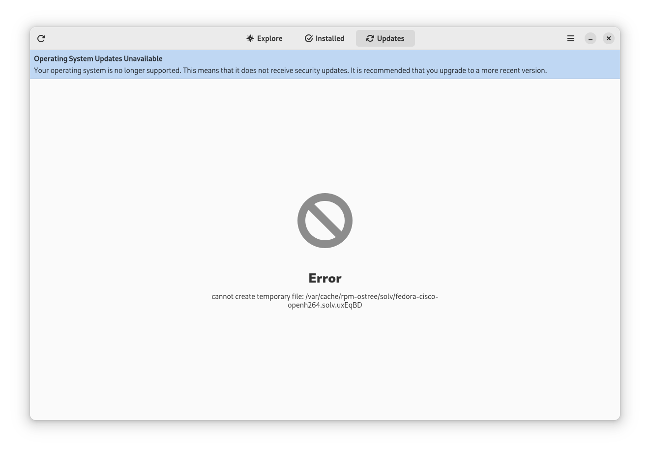 [BUG] rebase from F35 to F36 borks Gnome Software Center · Issue #269 · fedora-silverblue/issue ...
