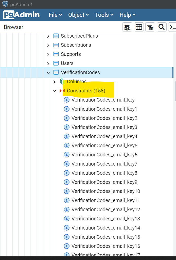Sequelize ORM generates multiple unique constraints for the same column ...