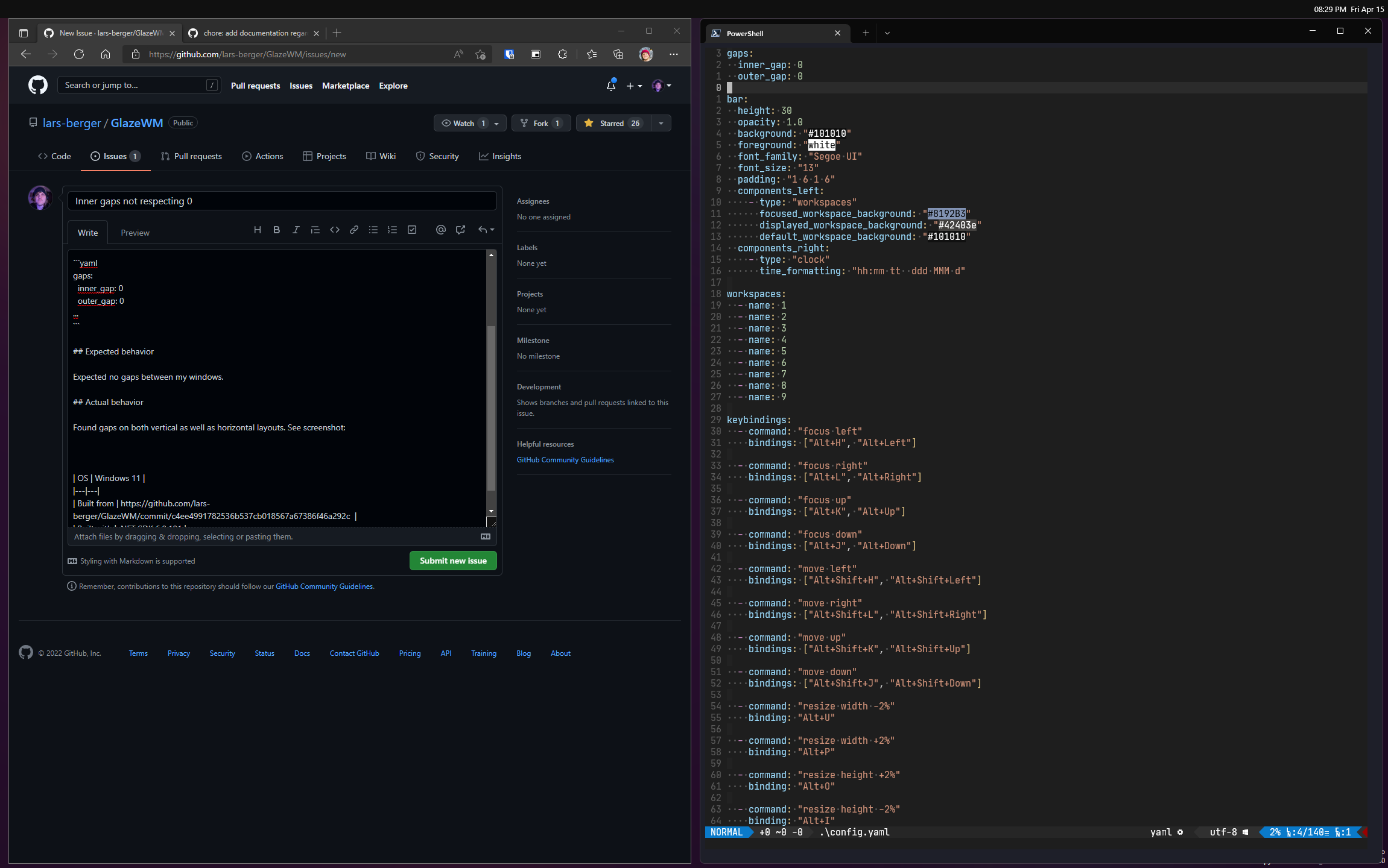 Inner gaps not respecting 0 · Issue #33 · glzr-io/glazewm · GitHub