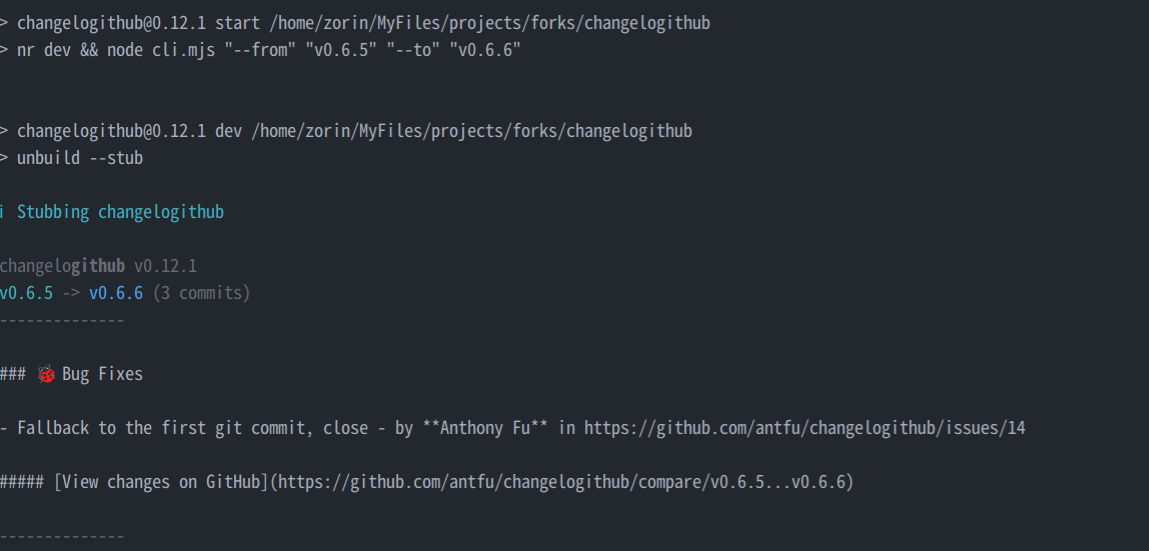 Strange output when using keywords to close an issue · Issue #23 · antfu/changelogithub · GitHub