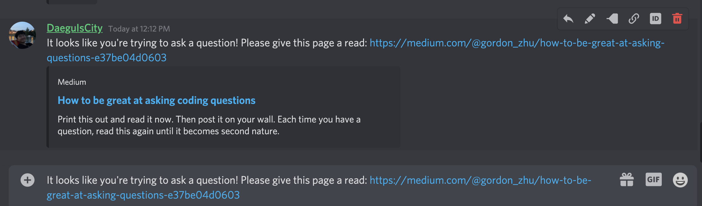Investigate possibility of automatically removing embeds when sending ...