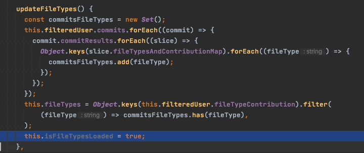 Unused variable isFileTypesLoaded · Issue #1344 · reposense/RepoSense · GitHub
