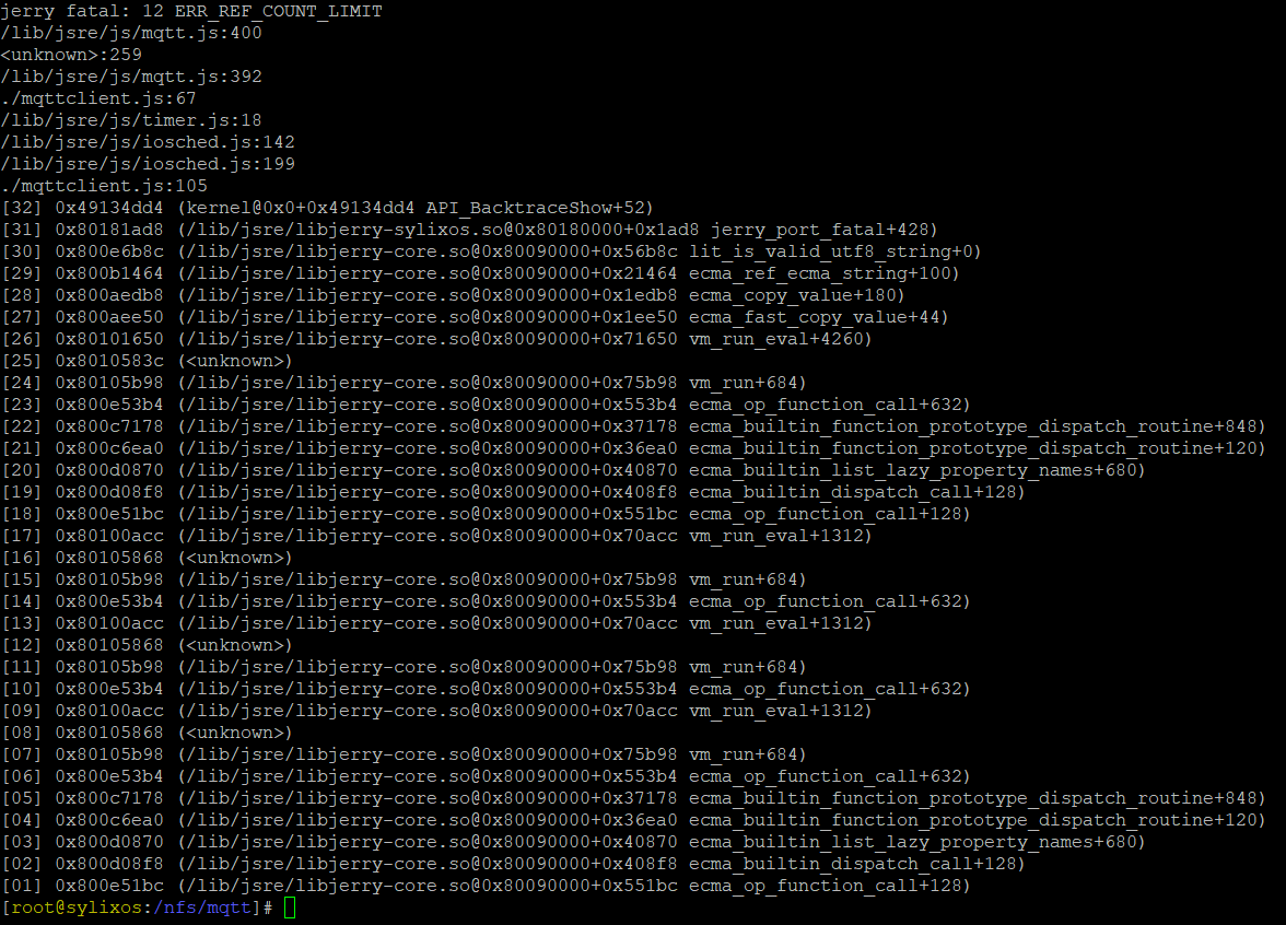 Object Reference Count Limit Is Reached After Update · Issue 2867 · Jerryscript Project