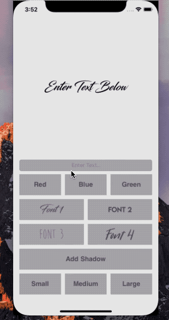 GitHub - TuenTuenna/FancyTextApp: simple text change ios app