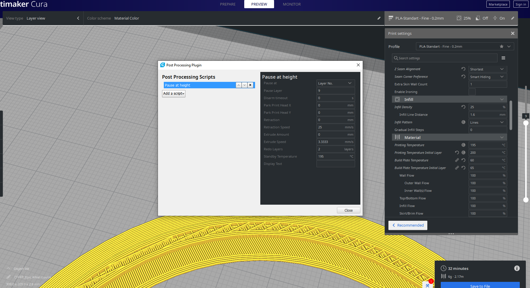 Pause at height Redo layer wrong z value · Issue #7922 · Ultimaker/Cura · GitHub