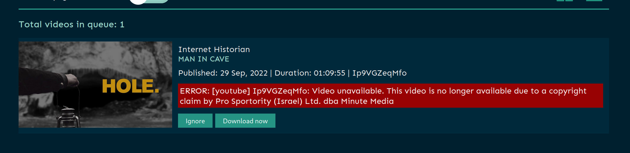 [Bug]: Downloading queue with delisted video results in hang · Issue ...