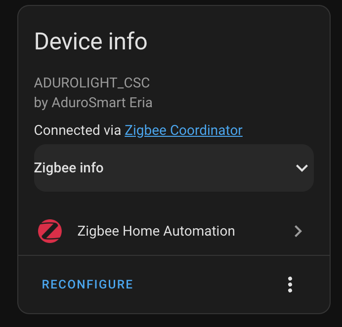 [bug] Adurosmart Scene Switch Not Detecting Scene Button Clicks · Issue 2655 · Zigpy Zha Device