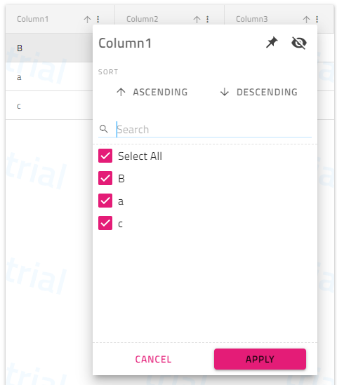 Column values in Excel Style Filtering dialog are sorted in case-sensitive order · Issue #9307 ...
