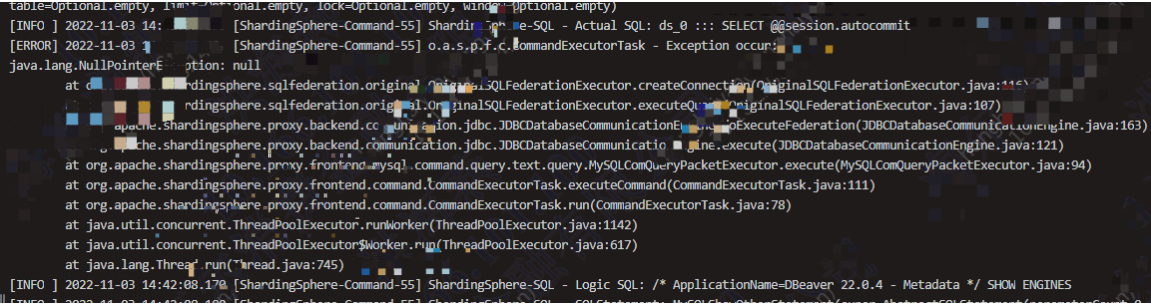 NPE occurred when execute `SHOW STATUS` in Proxy. · Issue #21521 · apache/shardingsphere · GitHub