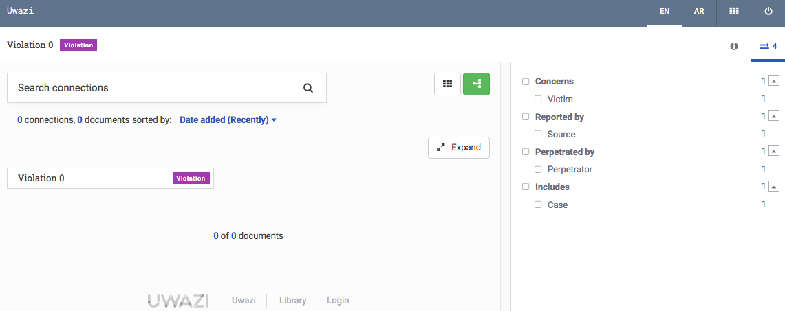 Connection Visualization Not Displaying · Issue 1415 · Huridocsuwazi · Github 