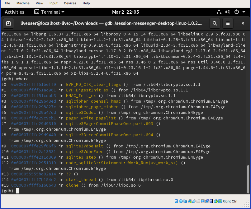 Desktop app crashes with segmentation fault on Fedora 31 · Issue #875 · oxen-io/session-desktop ...