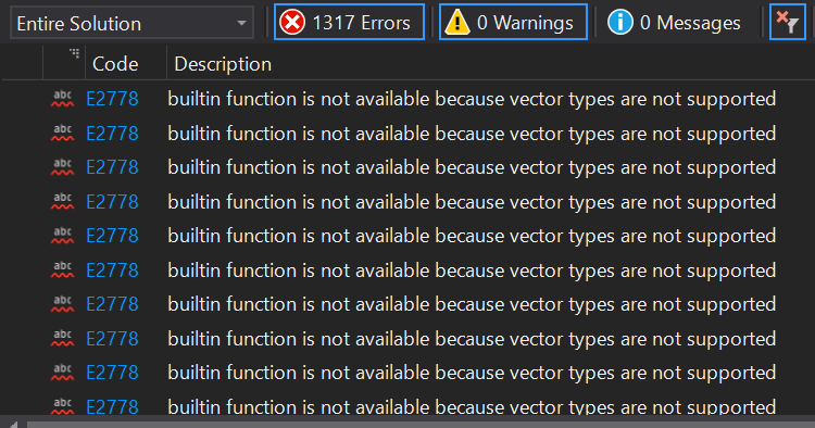 Including causes 617+ IntelliSense errors · Issue #174 · microsoft/VSLinux · GitHub