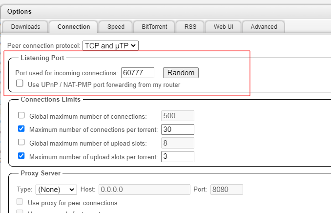 GUI issue with random ports · Issue #12394 · qbittorrent/qBittorrent ...