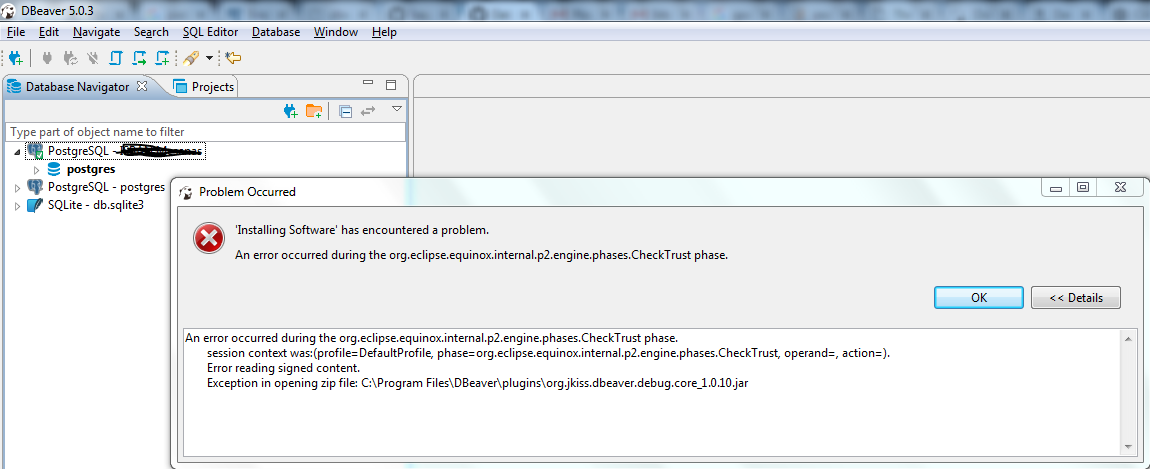 Debugging in dbeaver 5.0.2 and PostgreSQL 10.2 · Issue #3355 · dbeaver ...