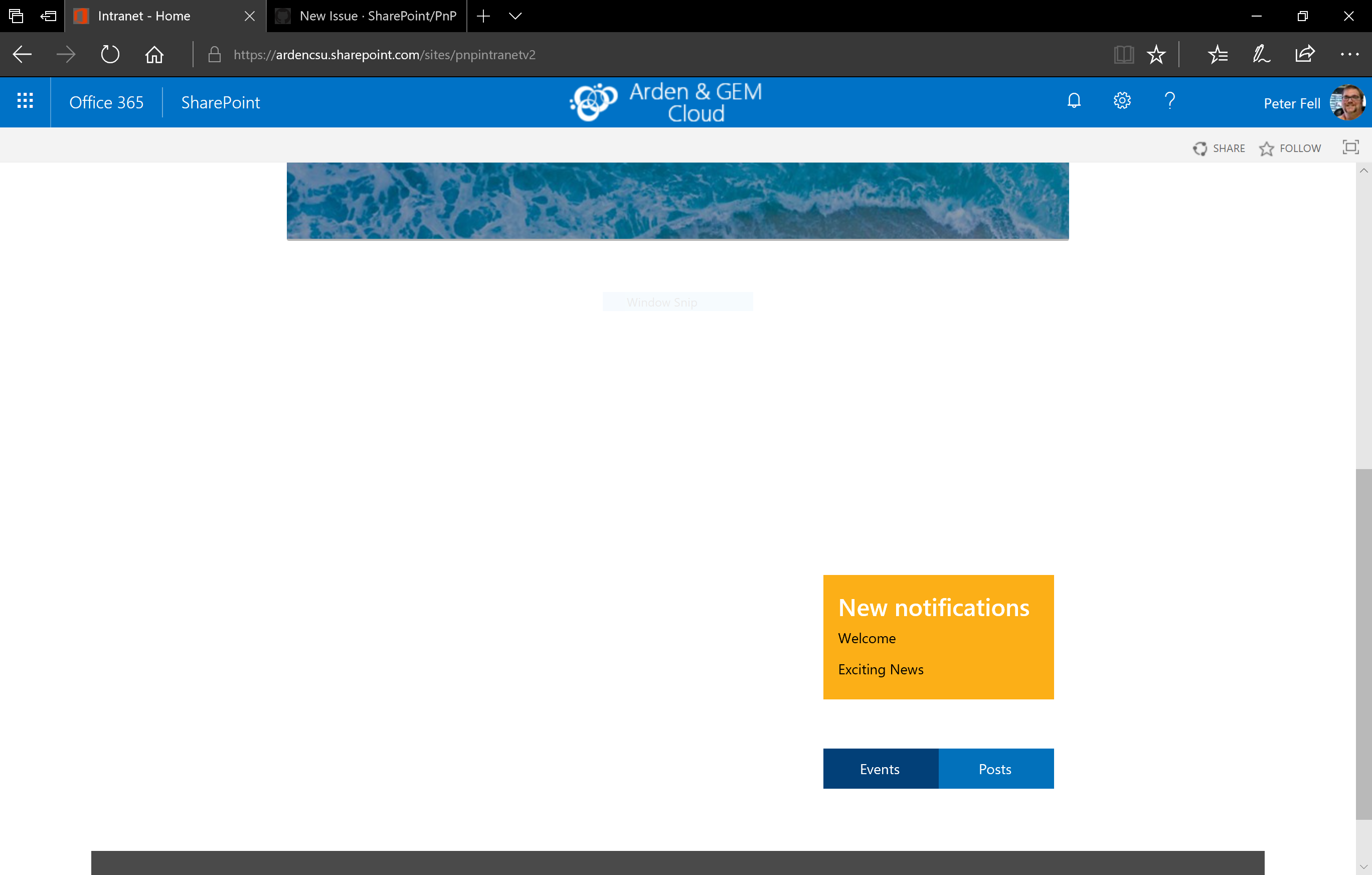 Starter Intranet Homepage WebParts Not Loading · Issue #1741 · pnp/PnP · GitHub