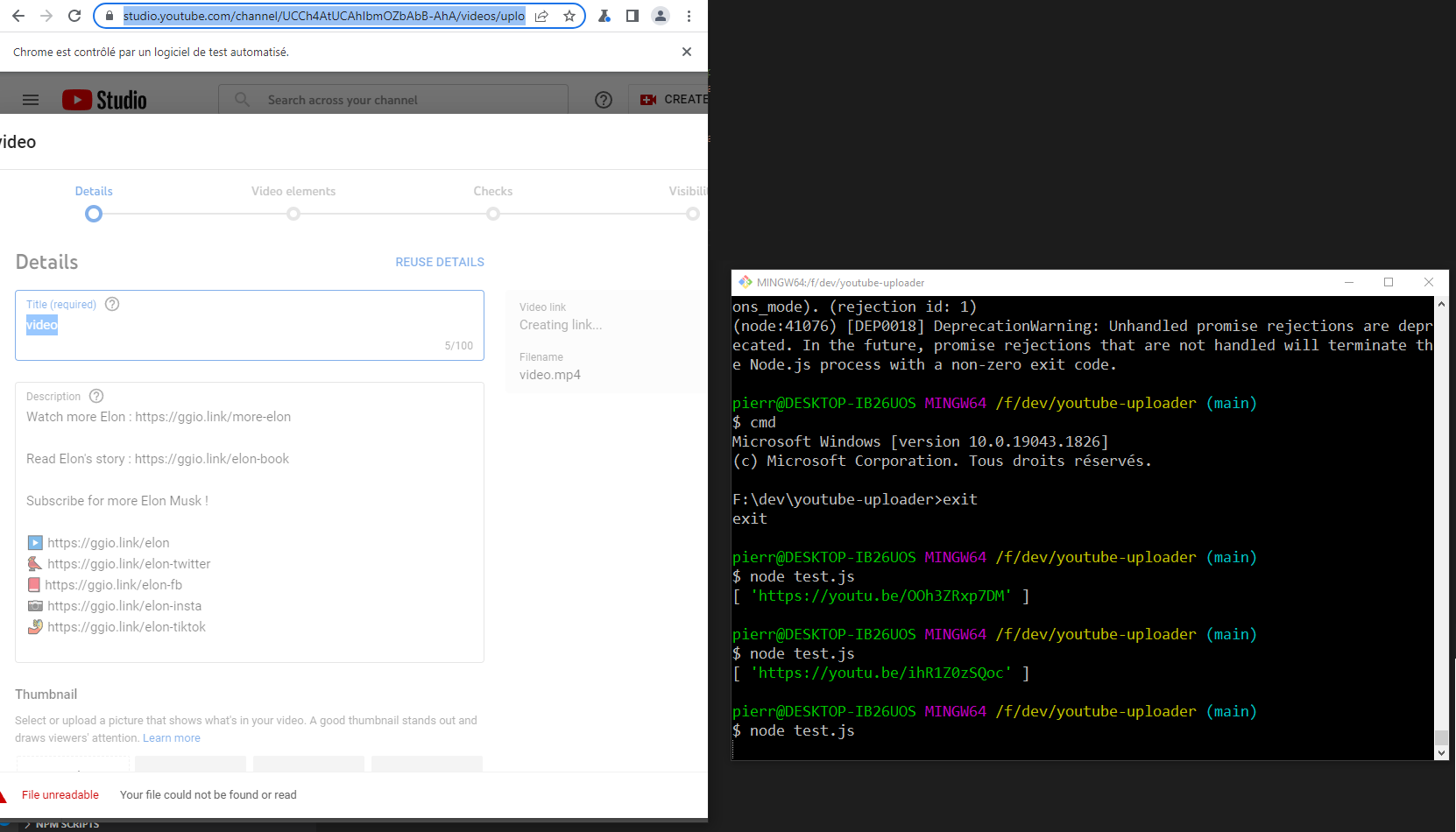 Handling wrong file path · Issue #146 · fawazahmed0/youtube-uploader · GitHub