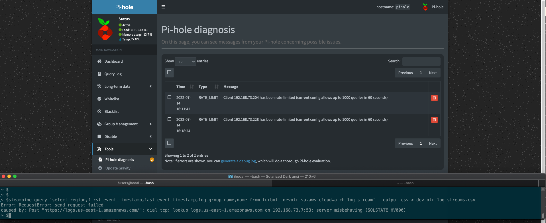 rapidly repeated DNS query · Issue #1177 · turbot/steampipe-plugin-aws · GitHub