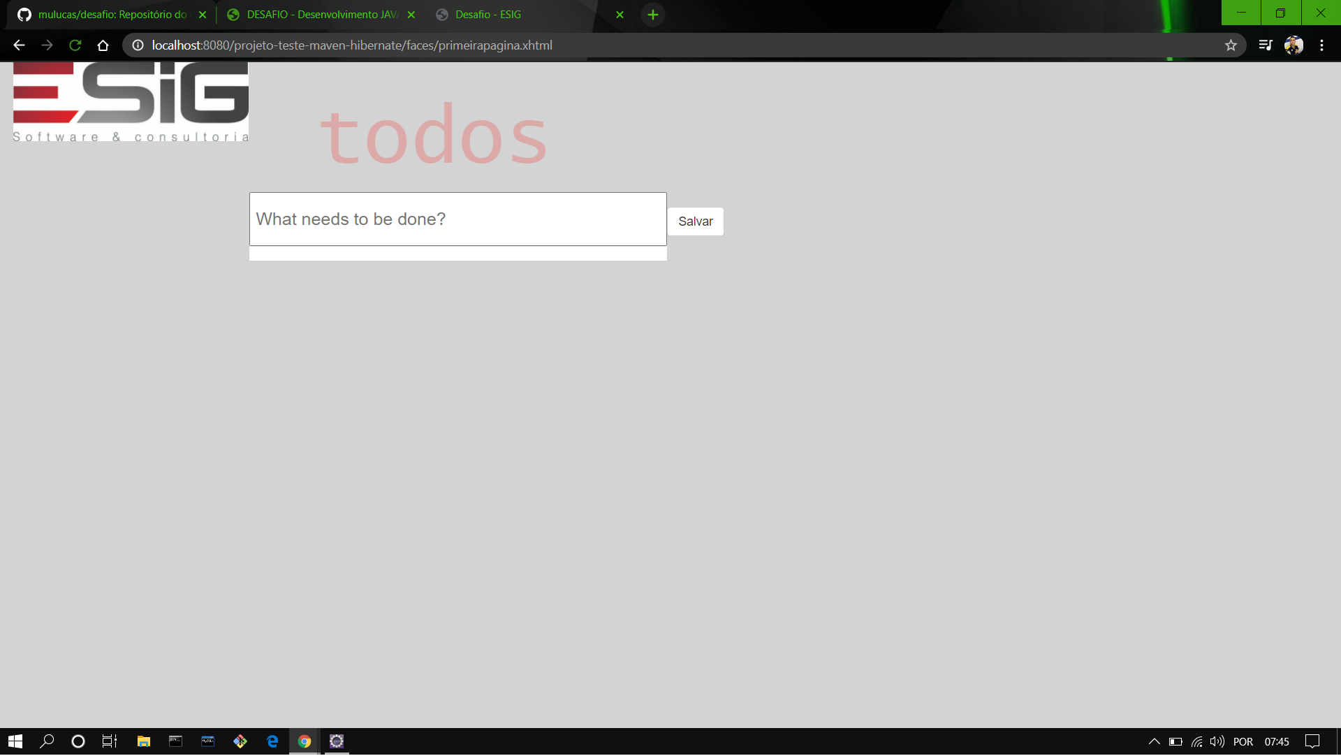 GitHub - mulucas/desafio: Repositório do desafio de recrutamento para a empresa ESIG Software e ...