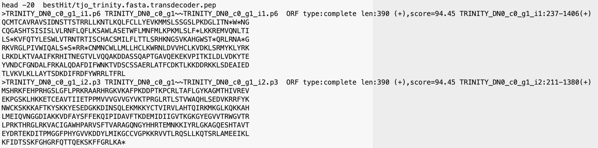 Internal stop codons in Transdecoder.Predict output · Issue #129 ...