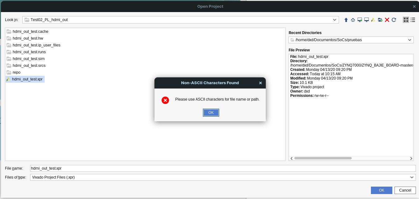 No Hdmi Project In Non Linux Folders Can Open With Vivado · Issue 1 · Chinaqmtechzynqbajie
