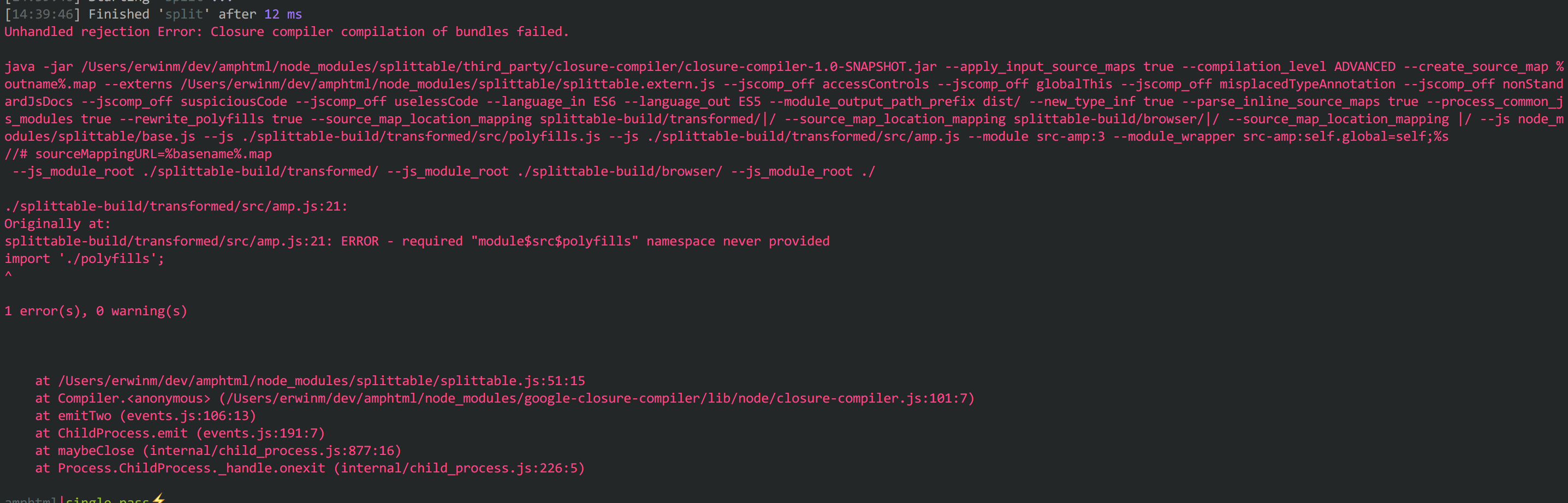 Significantly speed up `gulp dist` · Issue #10277 · ampproject/amphtml · GitHub