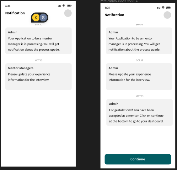 Implement the Notification Screens · Issue #90 · ALCOpenSource/alc-MMSystem-mentorManager · GitHub