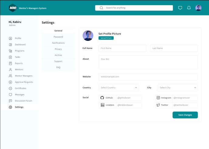 Setting-Screen-Admin-App - Sprint 1 · Issue #7 · ALCOpenSource/Mentor ...