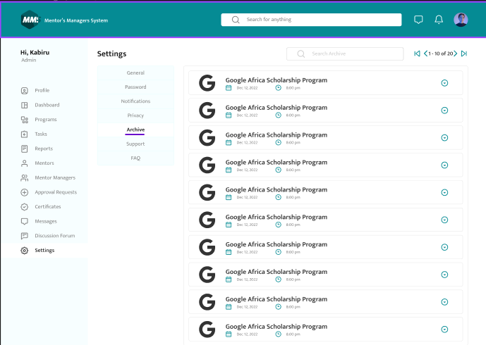 Settings-Archive-Admin-App - Sprint 1 · Issue #19 · ALCOpenSource ...