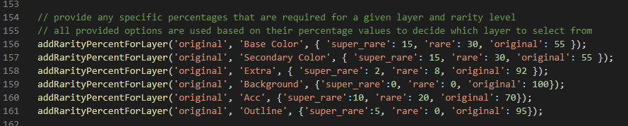 Customizing rarity issues · Issue #38 · HashLips/generative-art-node · GitHub