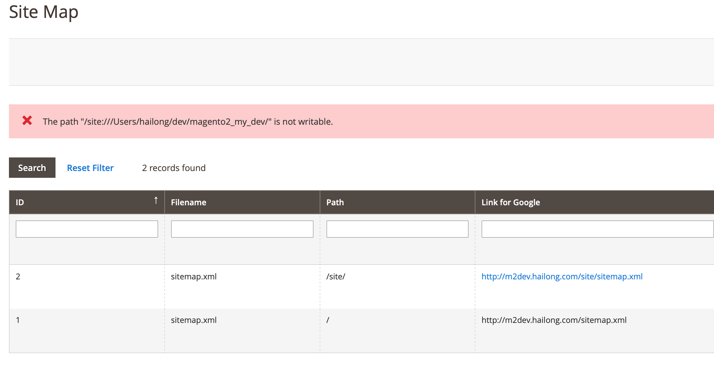 Subfolder String Is Used As Scheme In Generating Sitemap Error Message · Issue 24623 · Magento