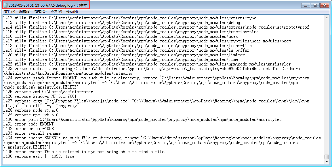 win7 4.0安装失败，尝试了几个解决方法无效 · Issue #326 · alibaba/anyproxy · GitHub