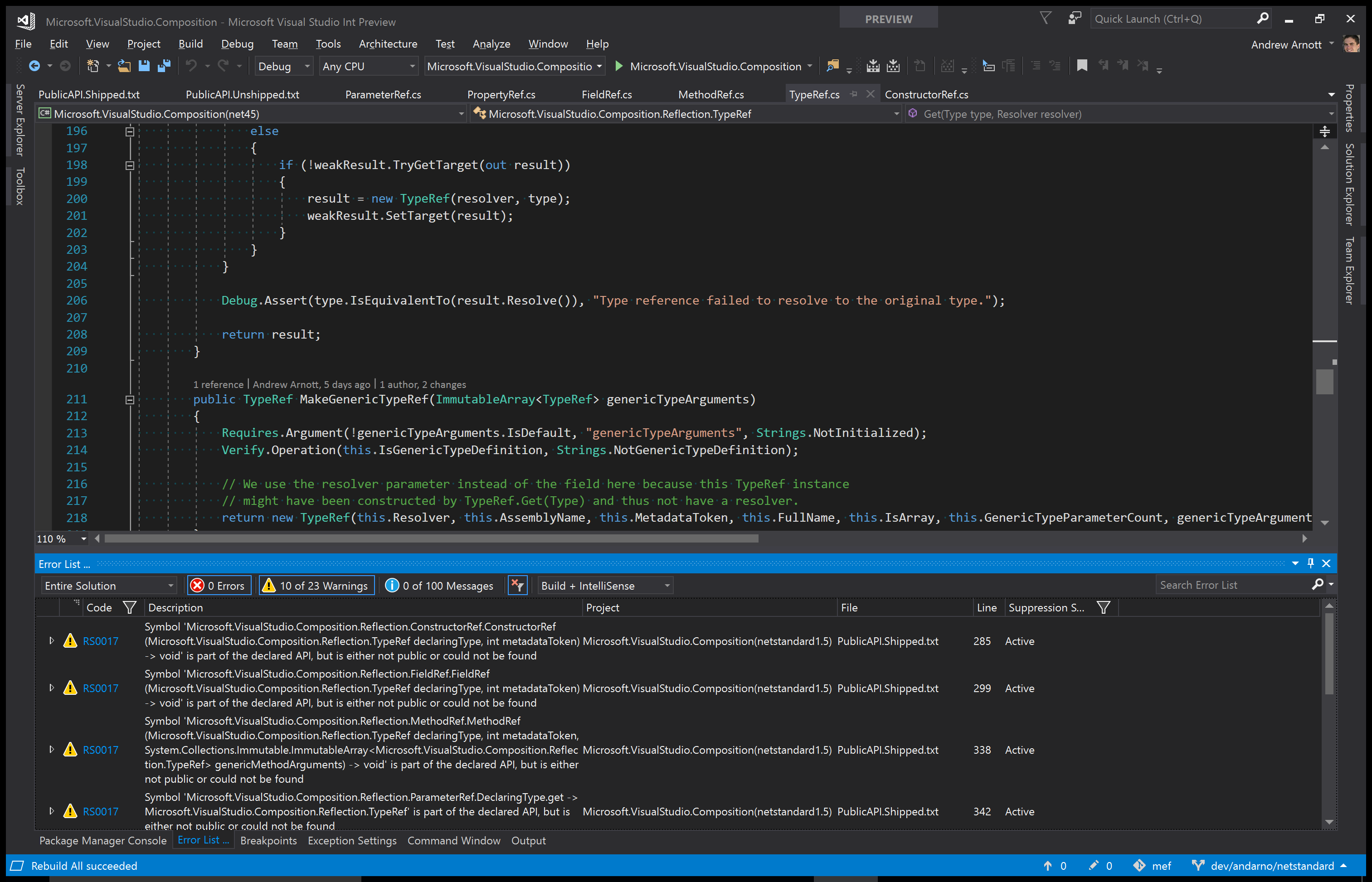 Analyzer Generated Warnings Disappear From Error List After A Few Seconds · Issue 20238