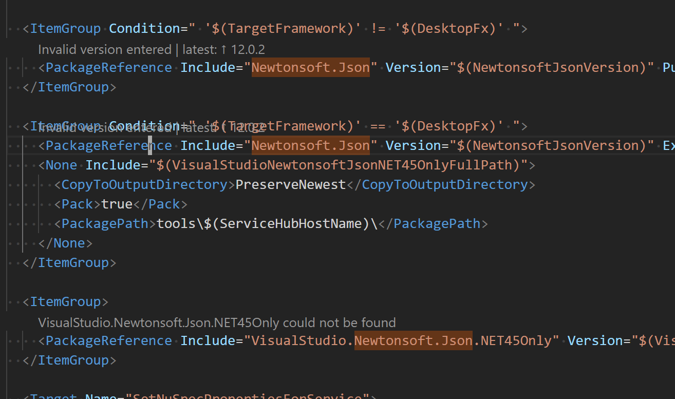 GitLens text adornment is drawn over xml instead of in between lines ...