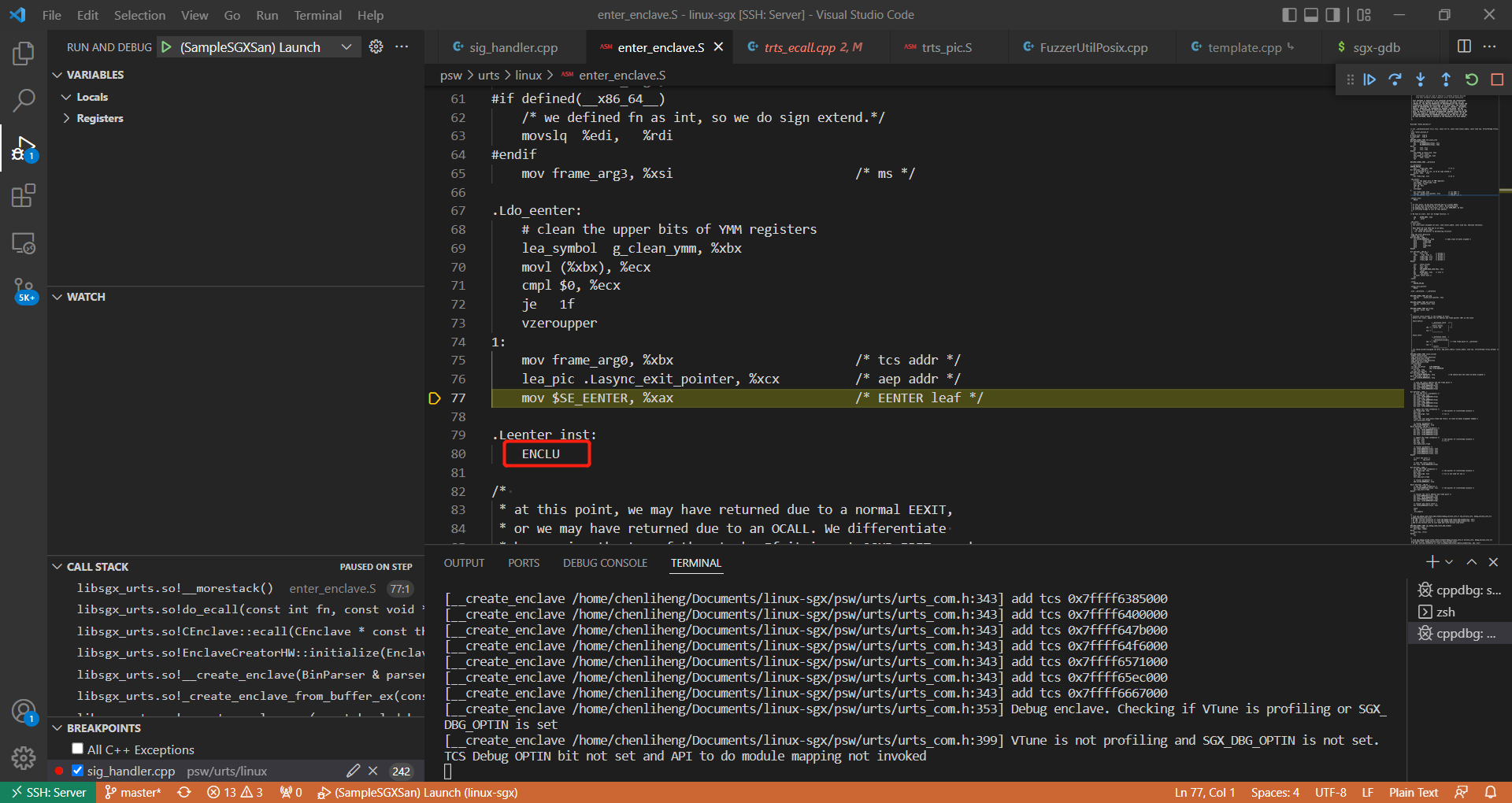 What's the magic of sgx-gdb · Issue #850 · intel/linux-sgx · GitHub
